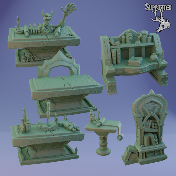 3D Printable Scenography (Autumn Fairies) by Zio