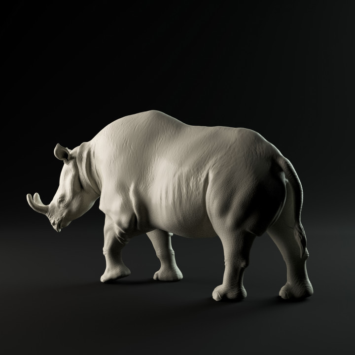 3D Printable Megacerops/Brontotherium 1-35 scale pre-supported ...