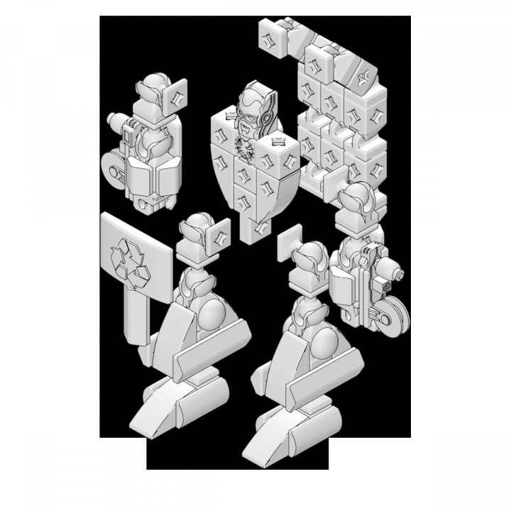 Téléchargement Captain Recreator BattleMecha - PrintABlok Kit par ...