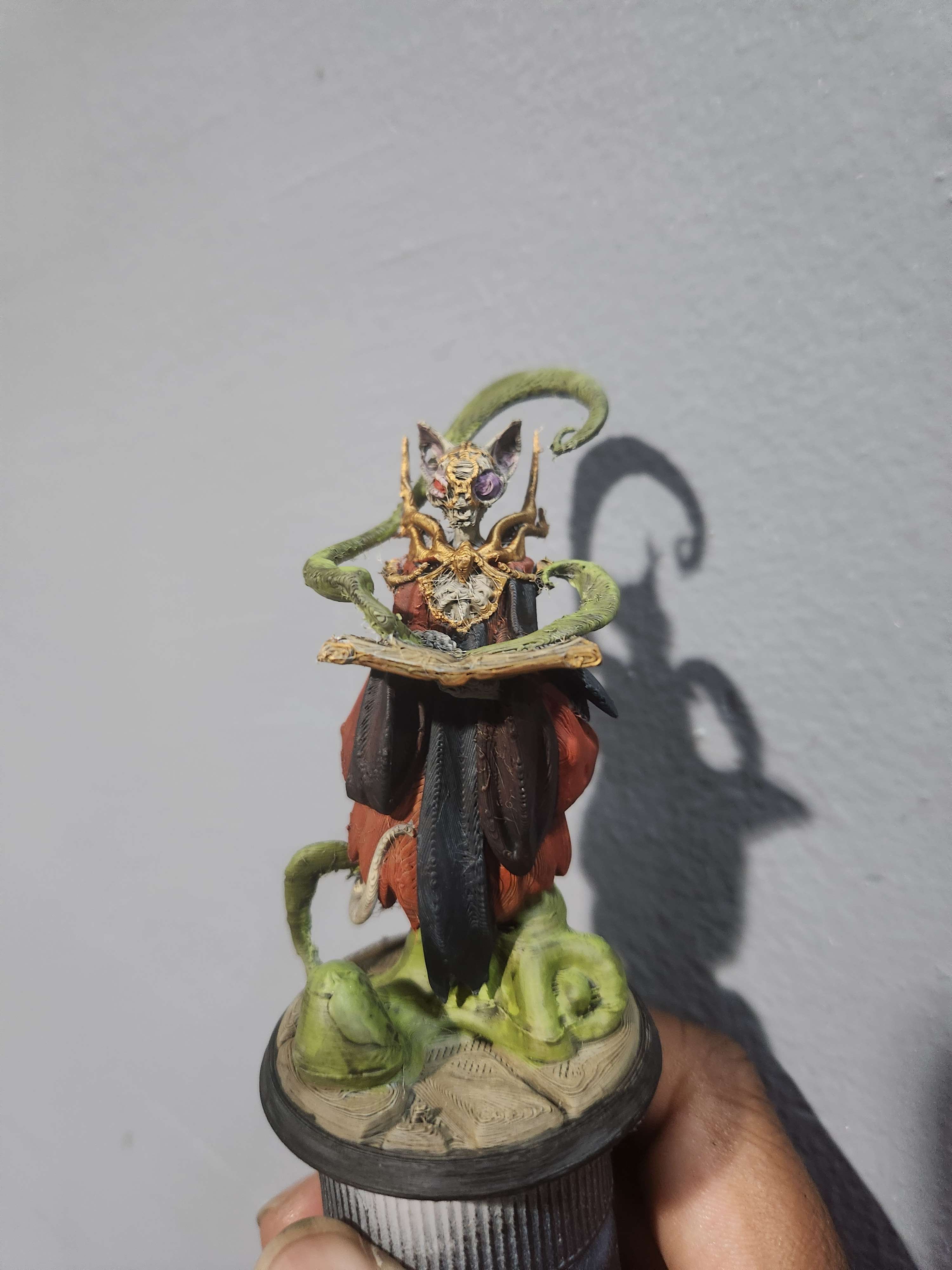 3D Printable Cat Lich by Twin Goddess Miniatures