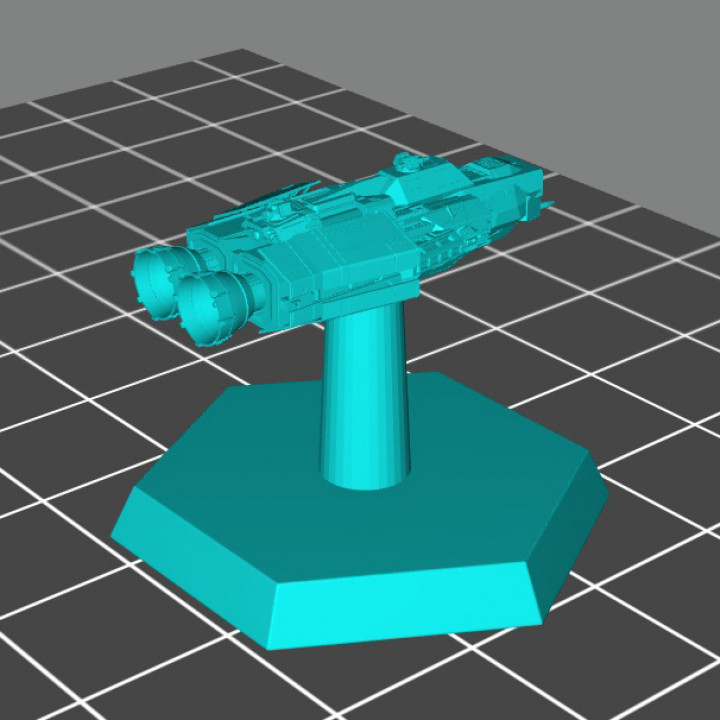 3D Printable Earth Alliance Clemson Class Destroyer by Carl Woodhall
