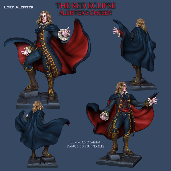 3D Printable Vampire Lord Aleister by Ronin Arts Workshop