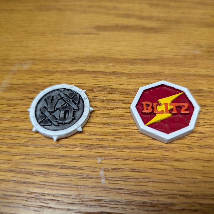 3D Print of Blood Bowl Blitz token by Mr-T027