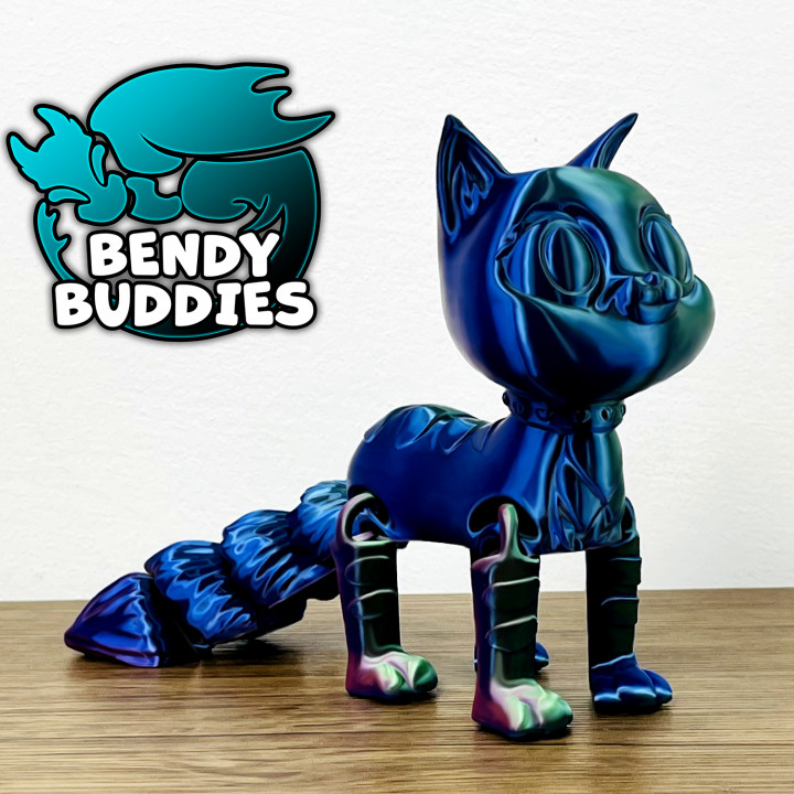 3D Printable Caty Kitten / Cat Articulated / Print-in-Place Creature ...