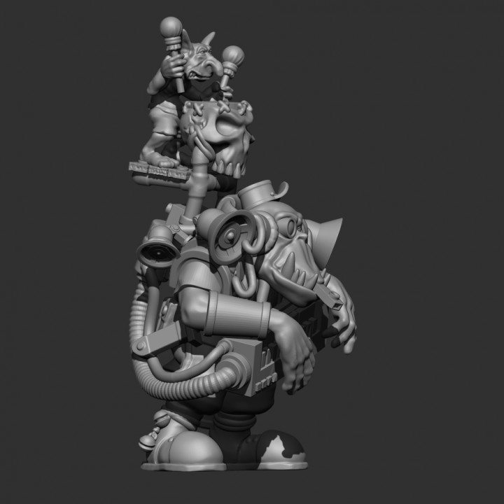 3D Printable One Ork Band by Trollet Miniatures