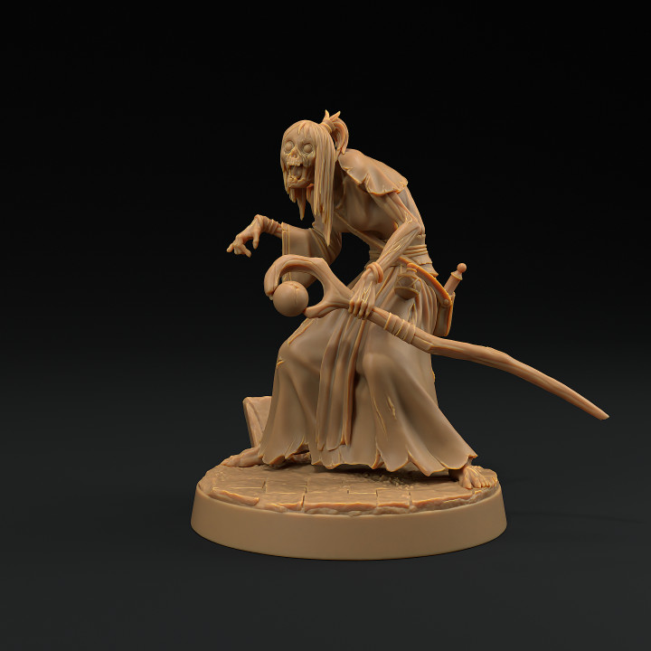 3D Printable Human Mage Zombie | PRESUPPORTED | The Curse of Traskvale ...