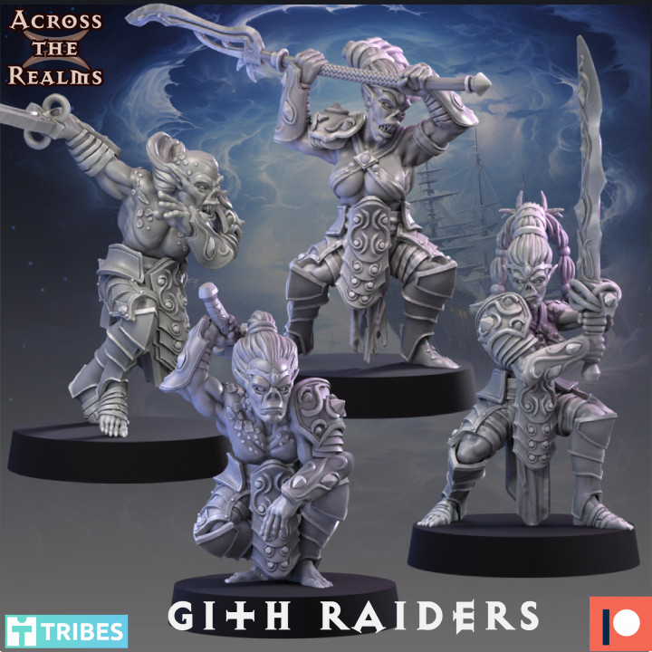3D Printable Gith Raiders by Across the Realms