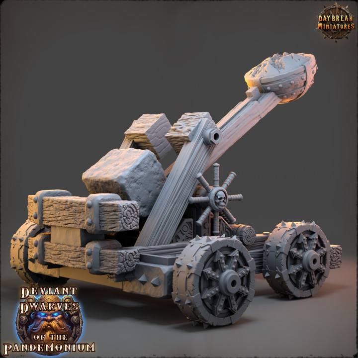 3D Printable Catapult - Deviant Dwarves of the Pandemonium by Daybreak ...