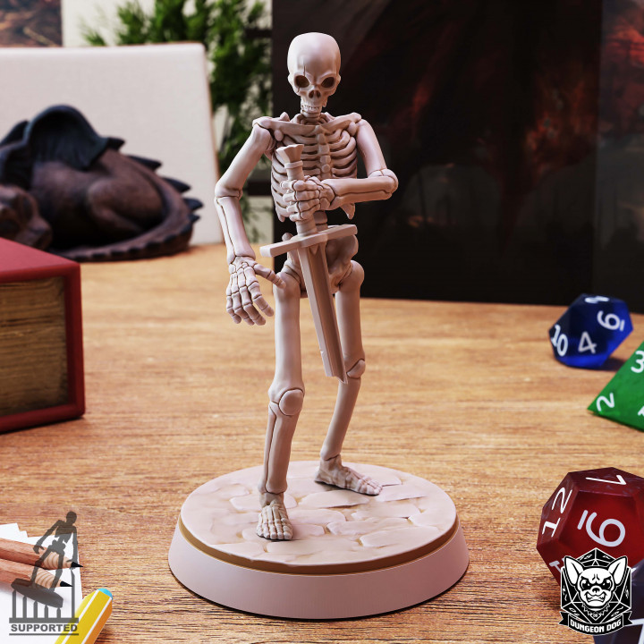 3D Printable Skeleton Simple - C by Dungeon Dog