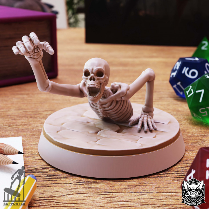 3D Printable Skeleton Crawler - A by Dungeon Dog