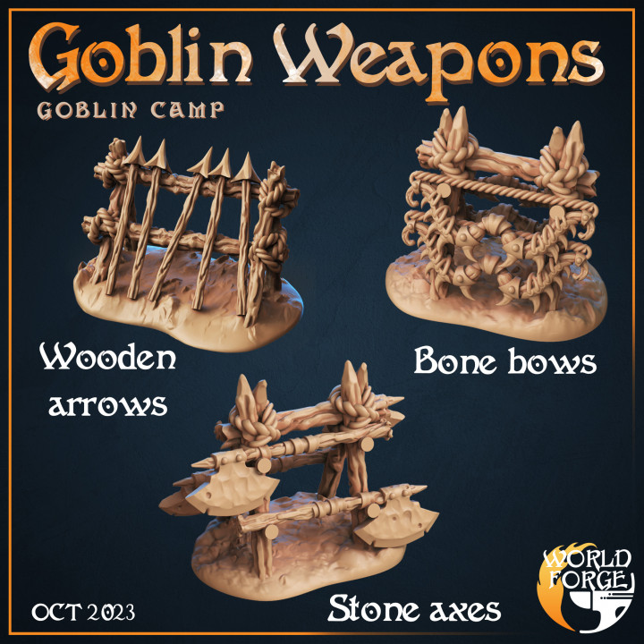 3D Printable Goblin War Camp - Oct 2023 by World Forge Miniatures
