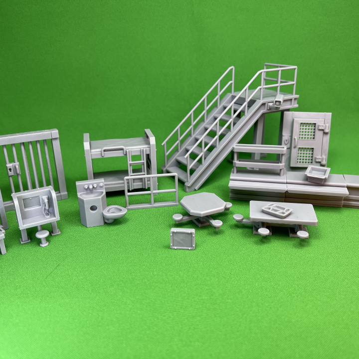 3D Printable Urban Prison by Tiny Furniture