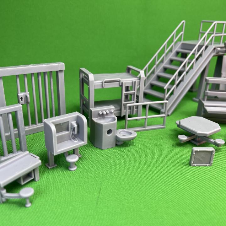 3D Printable Urban Prison by Tiny Furniture
