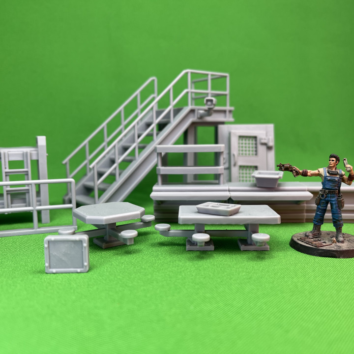 3D Printable Urban Prison by Tiny Furniture
