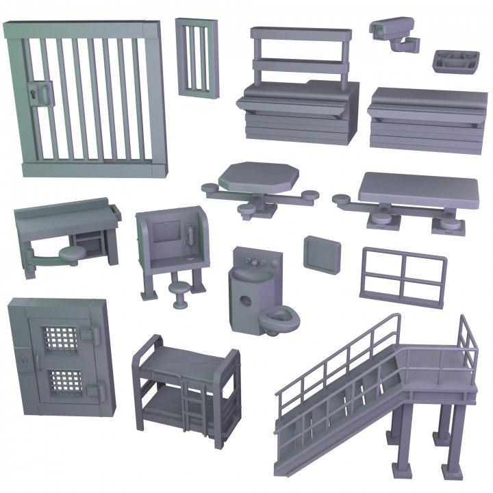 3D Printable Urban Prison by Tiny Furniture