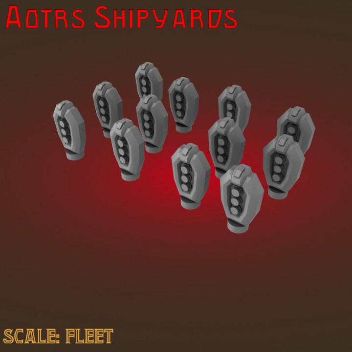 3D Printable SP001 Stone Portal Fighter Squadron by Aotrs Shipyards