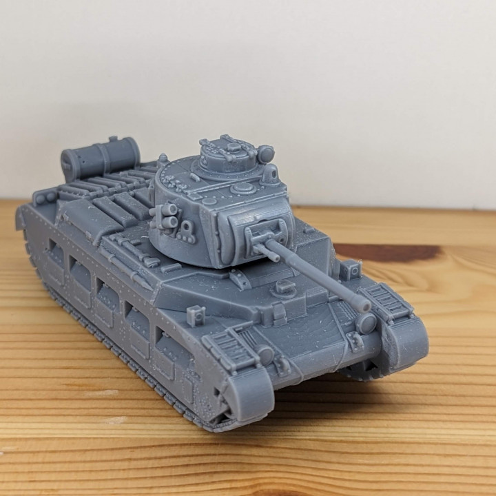 3D Printable Matilda Mk.II with 2pdr gun (UK, WW2) by Wargame3d