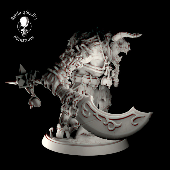 3D Printable Minotaur heads collectionner STL supported by Rattling ...