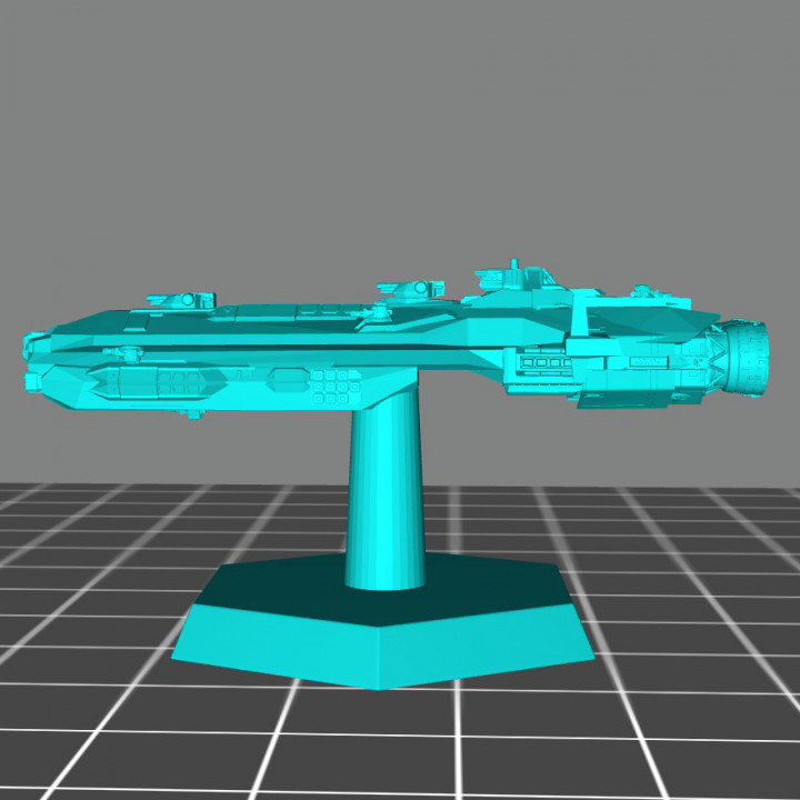 3D Printable Earth Alliance Dehli Class Heavy cruiser (Final) by Carl ...