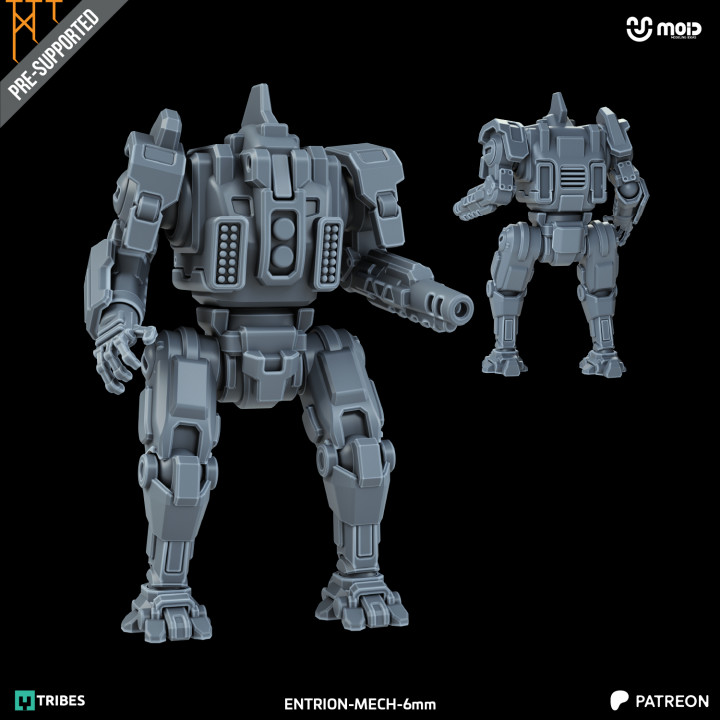 3D Printable Entrion Mech by Moid