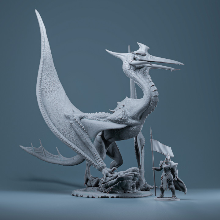 3D Printable Dragon Pterodactyl Kaiju by Dinoworld