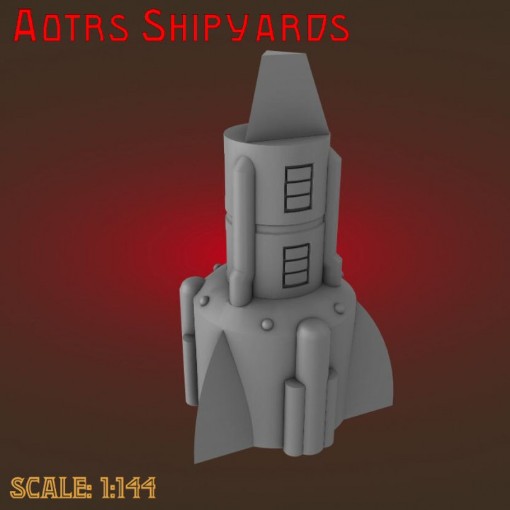 3D Printable MG144-PH06 Type 333 Lazer Pylon by Aotrs Shipyards