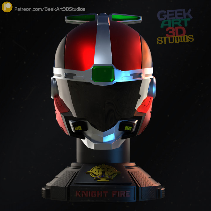 3D Printable Knight Fire - Solbrain by Geek Art 3D