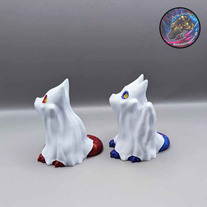 3D Printable Ghost Dragon Figure by Kirsten M