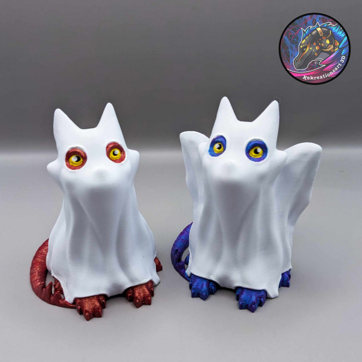 3D Printable Ghost Dragon Figure by Kirsten M
