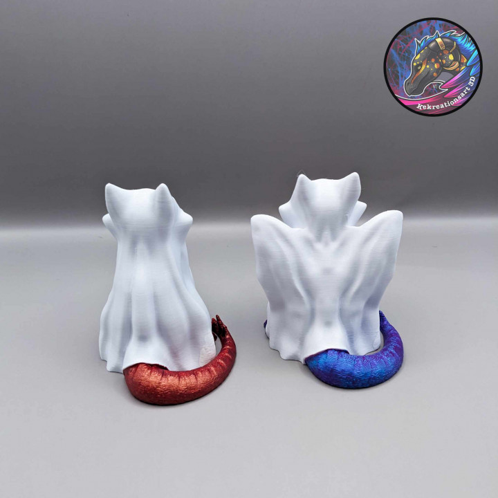 3D Printable Ghost Dragon Figure by Kirsten M