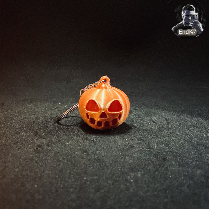 3D Printable Halloween Pumpkin Keychain - 5 Variations - No Supports ...
