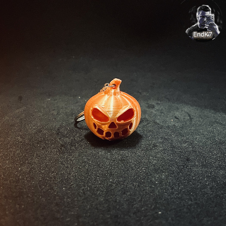 3D Printable Halloween Pumpkin Keychain - 5 Variations - No Supports ...