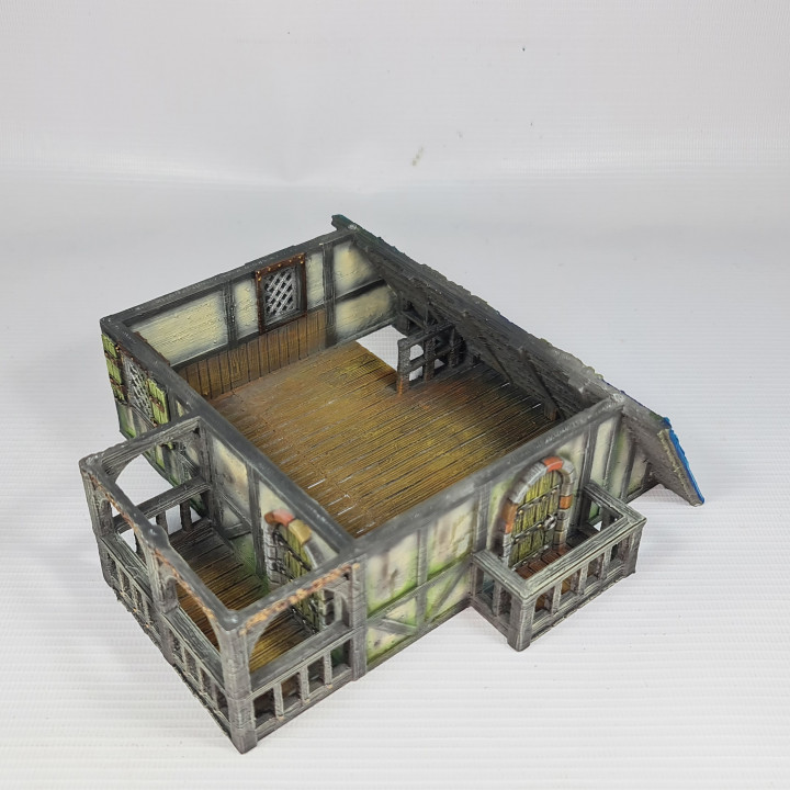 3D Printable The Cobalt Dragon - Medieval Town Set by Adrian