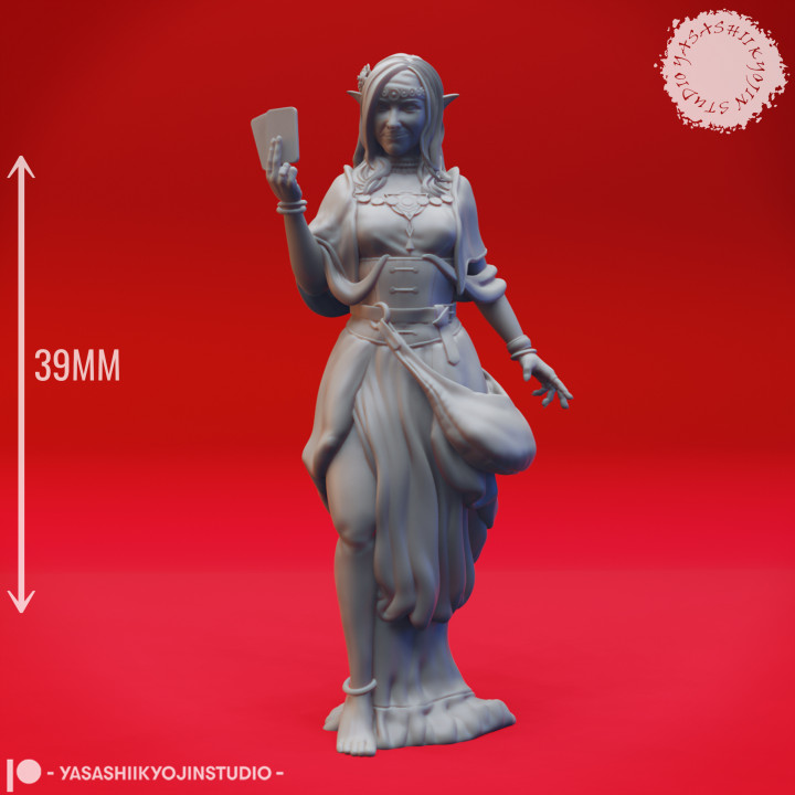 3D Printable Fortune Teller - Tabletop Miniature by Yasashii Kyojin Studio