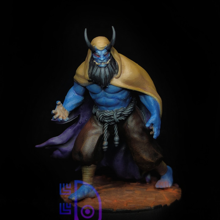 3D Print of Oni - Tabletop Miniature by Shauku77