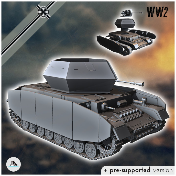 3D Printable Flakpanzer IV AA Ostwind - Germany Eastern Western Front ...