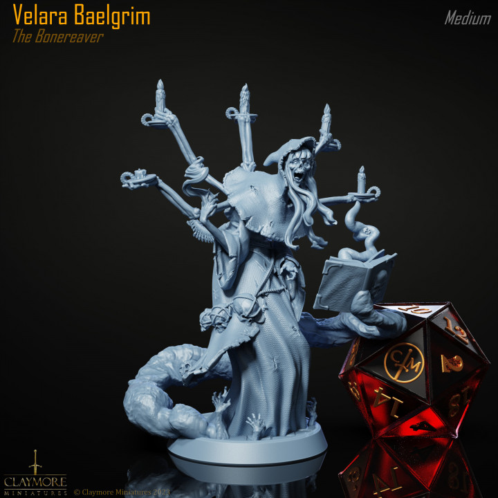 3D Printable Velara Baelgrim by Claymore Miniatures
