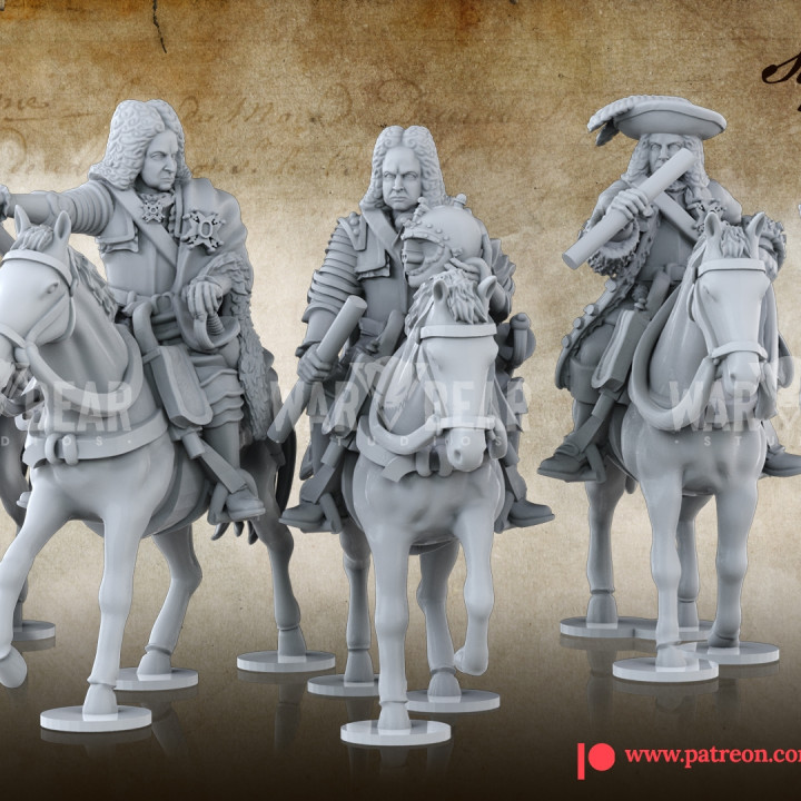 3D Printable WSS French High Command by BattleCat Miniatures