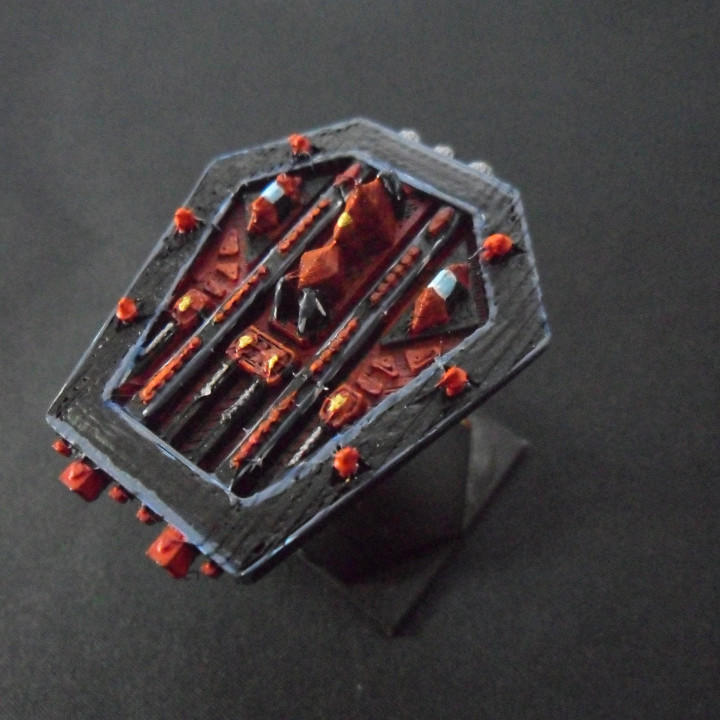 3D Printable PH203 Phystyukor Heavy Cruiser by Aotrs Shipyards