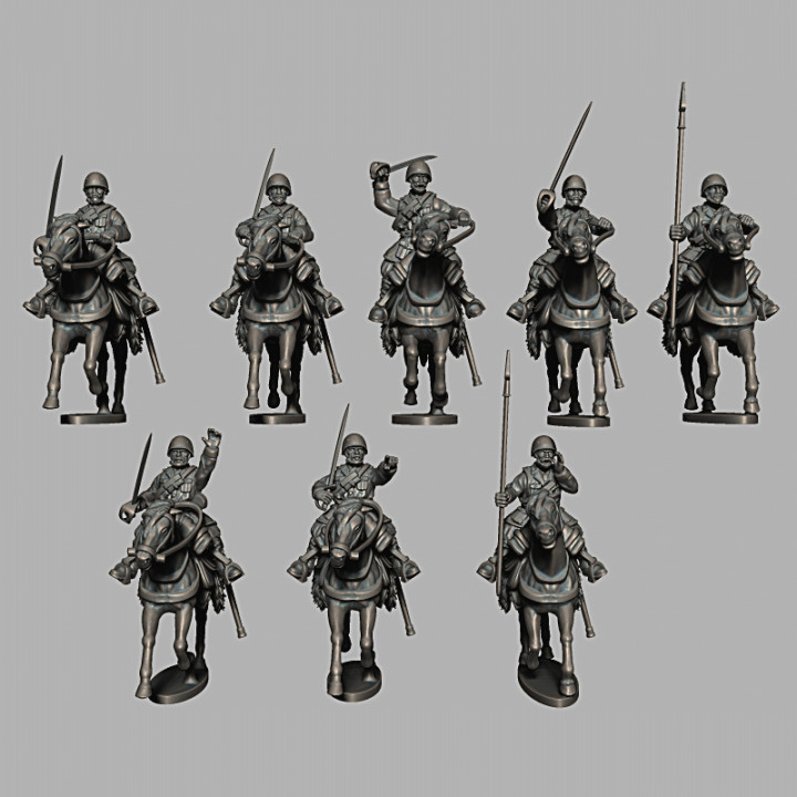 3D Printable Savoia Cavalleria Italian Cavalry by Wargames Atlantic