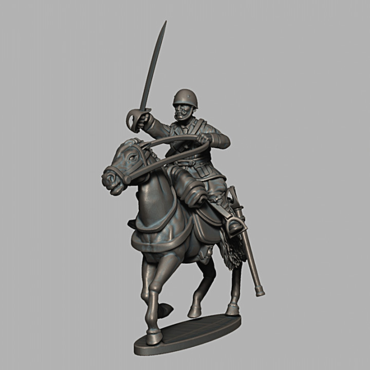 3D Printable Savoia Cavalleria Italian Cavalry by Wargames Atlantic
