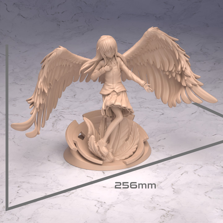 3D Printable Highschool Angel President by Neko_Figurines