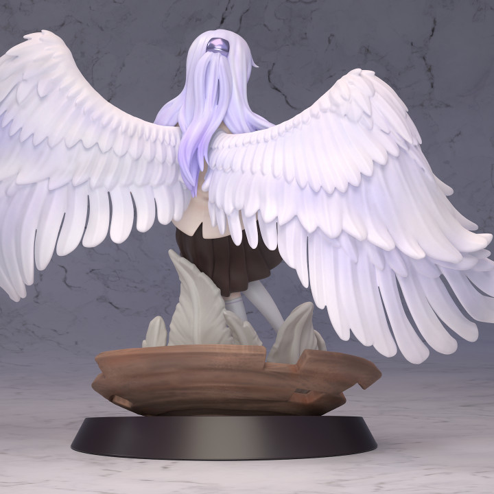 3D Printable Highschool Angel President by Neko_Figurines