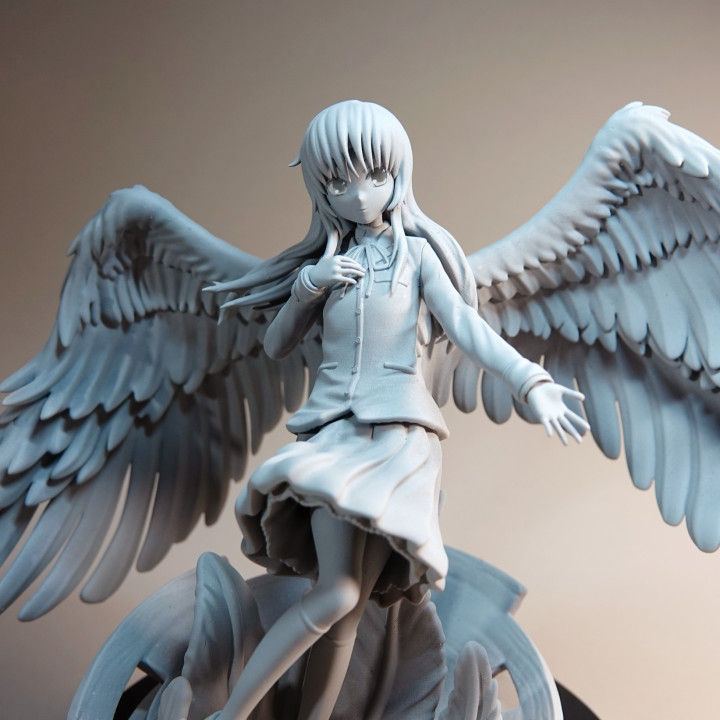 3D Printable Highschool Angel President by Neko_Figurines