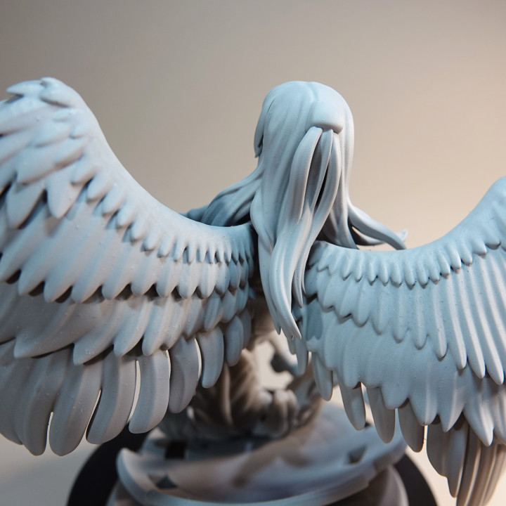 3D Printable Highschool Angel President by Neko_Figurines