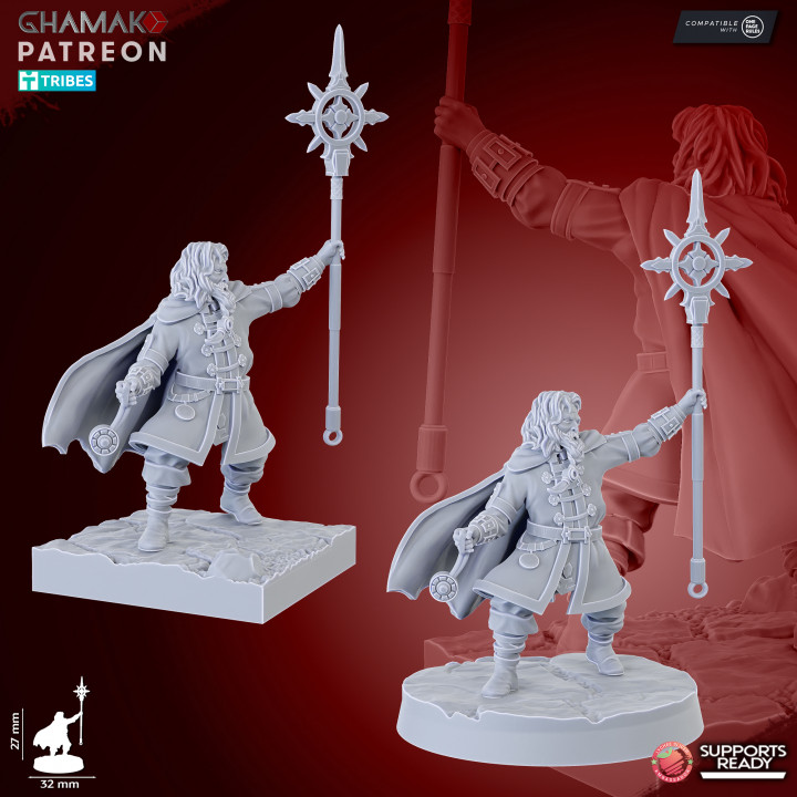 3D Printable Wizard of the citadel by Ghamak