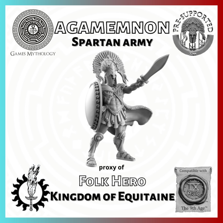 3D Printable The Spartan Army by Games Mythology