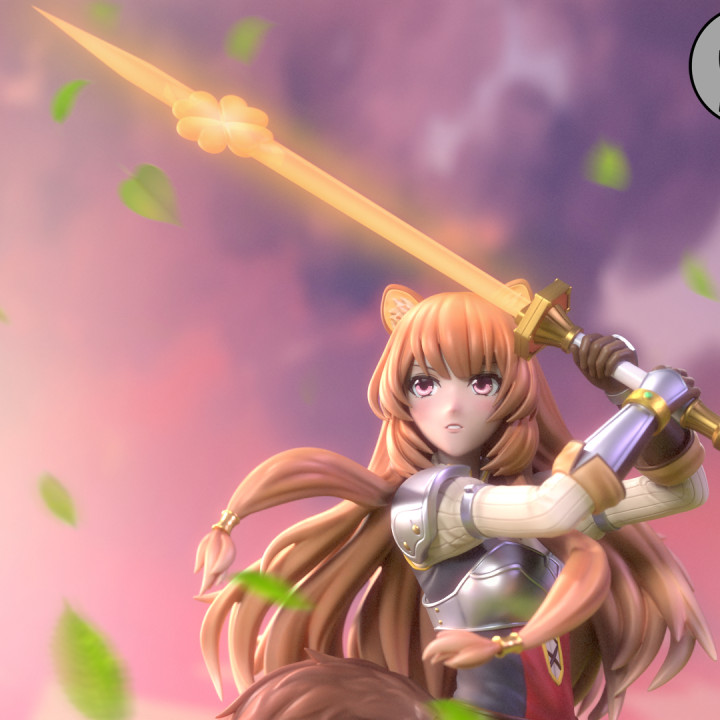 3D Printable Tanuki Sword Warrior by Neko_Figurines