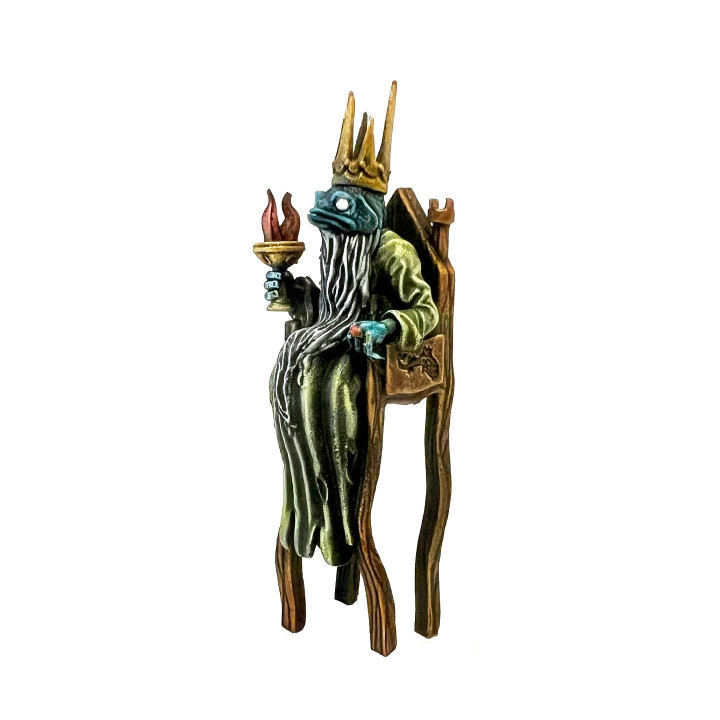 3D Print of Fish King Tabletop Miniature - Fey Wild Noble by IllGottenGames