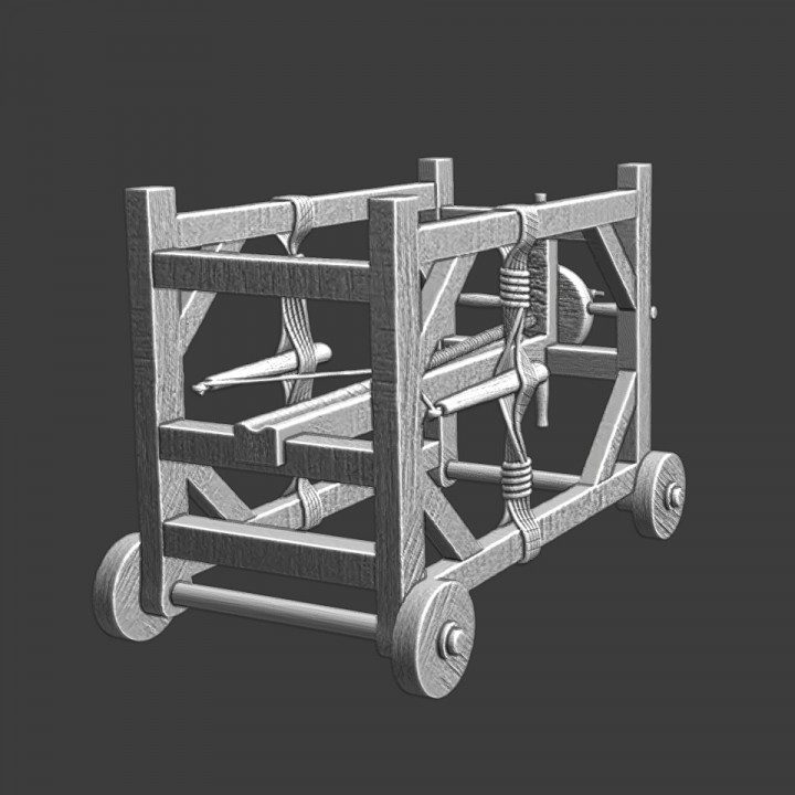 3D Printable Medieval Espringal torsion catapult by Northern Crusades ...